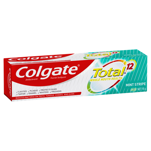 Colgate Total Toothpaste 115g Mint Stripe Antibacterial Fluoride ...