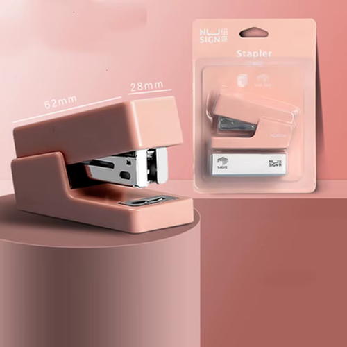 Mini Stapler Set Creative Simple Pure Color Small Portable Stapler ...