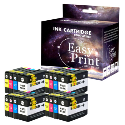 16PK 932XL Ink Cartridge replace for HP 933XL Officejet 6700 7610 7100 ...
