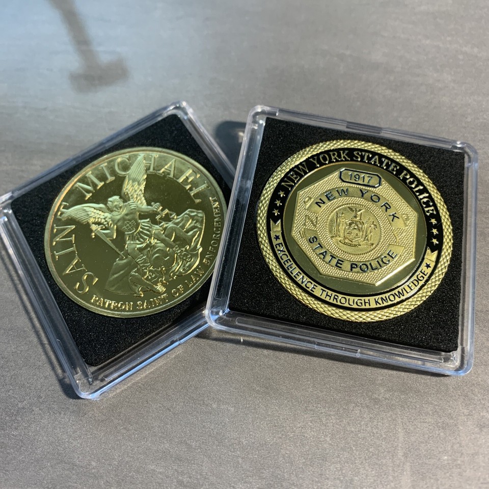 NEW YORK STATE POLICE NYSP Challenge Coin INCLUDES CASE! | eBay