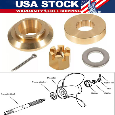 For Yamaha Outboard 150-300HP Propeller Hardware Kits Thrust Washer/Spacer/Nut | eBay