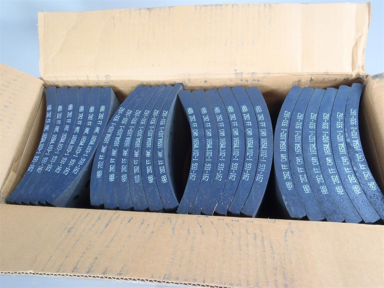 (24) Pieces Federal Mogul Abex ABB 282 FF CAM 931-162 Brake Liners ...