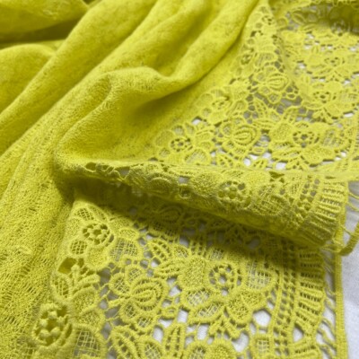 Premium Cotton Dress Lace Fabric Guipure Daisy Floral Bridal Vogue ...
