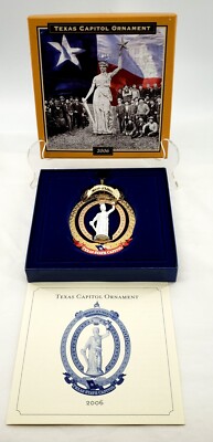 Texas State Capitol Christmas Ornament 2006-Goddess of Liberty -Box ...