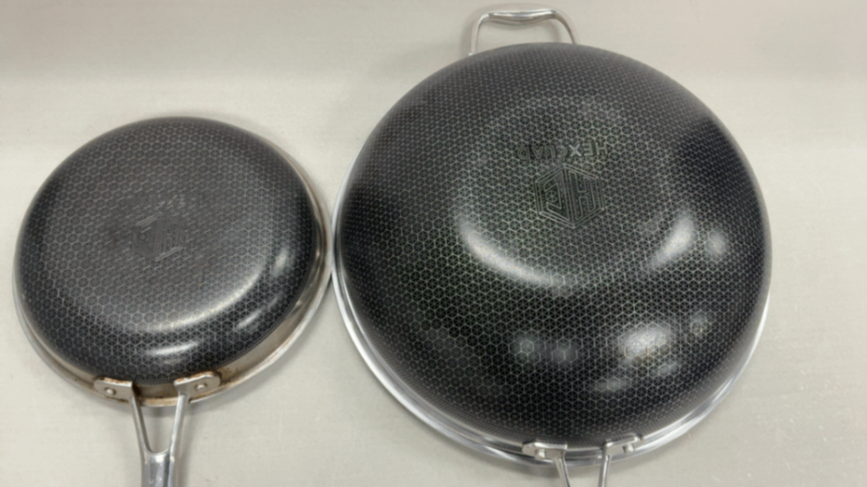 HexClad Hybrid Nonstick 7-Piece Cookware Set, 8", 10", 12" | eBay