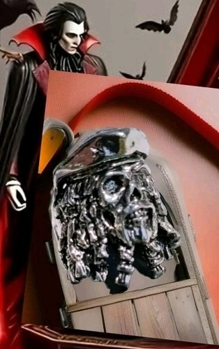 Ships Captain RING Size 12 GOTHIC POLISHED BLACK STAINLESS | eBay