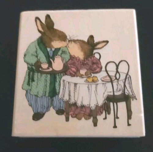 Morning Kiss Holly Pond Hill Susan Wheeler H13035 Easter Rabbit Bunny ...