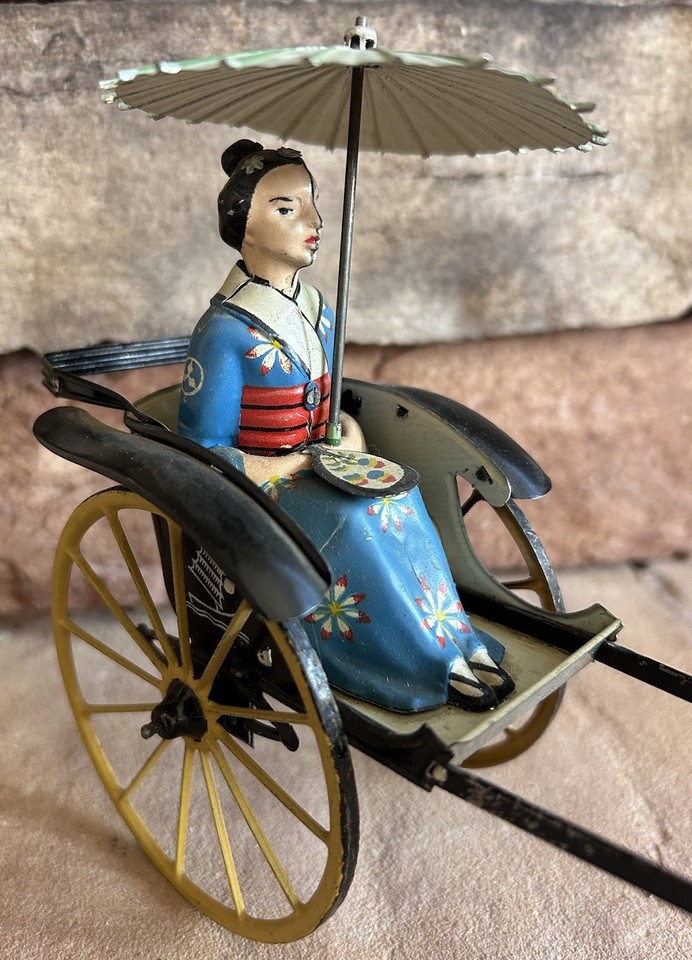 1920’s Lehmann Masuyama Tin Wind-Up Rickshaw Toy | eBay