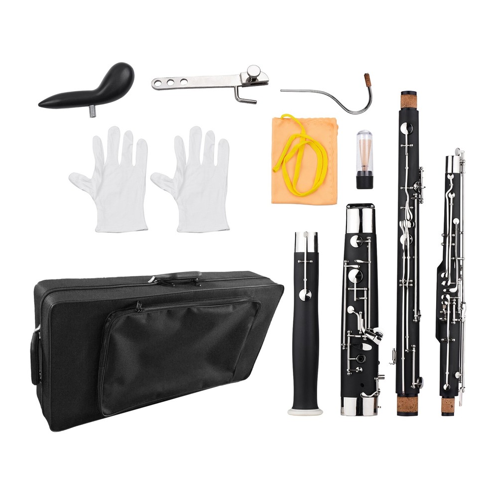 Exquisite Professional Bassoon C Key Woodwind Instrument In Black ...