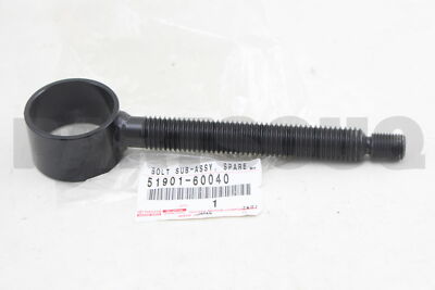 5190160040 Genuine Toyota BOLT ASSY, SPARE WHEEL MOUNTING 51901-60040 ...