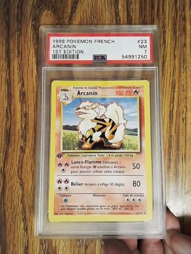 French Arcanin Arcanine 23/102 First Edition Graded Pokemon Card - PSA ...
