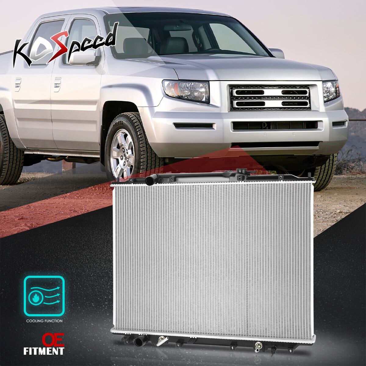 DPI-2830 Full Aluminum Core OE Style Racing Radiator for 06-08 Honda ...