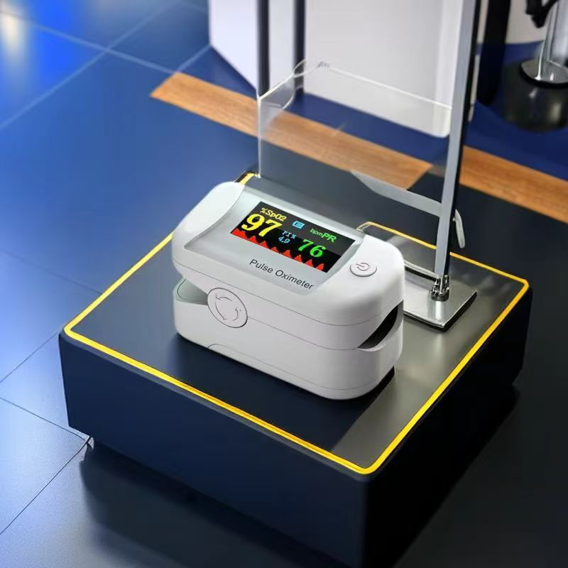 Finger Pulse Oximeter SpO2 Blood Oxygen Monitor Precision One button ...