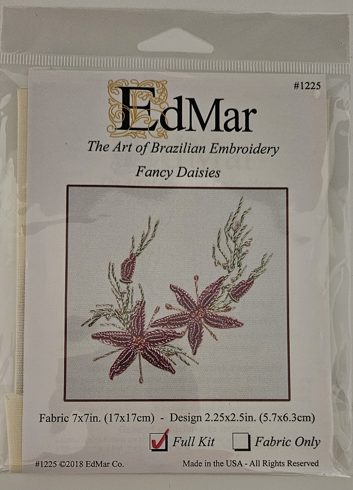 EdMar Fancy Daisies Brazilian Embroidery Kit | eBay