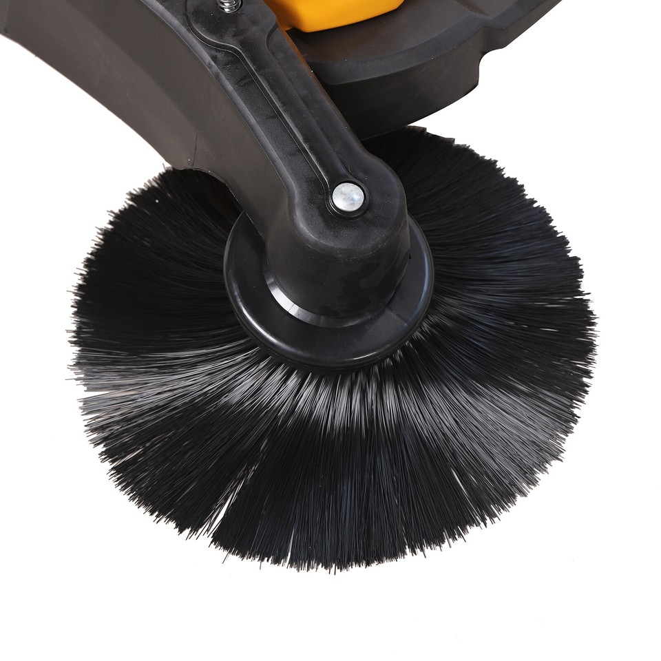 41" Hand Push Sweeper Pavement Street Sweeping Tool Walk-behind Outdoor ...