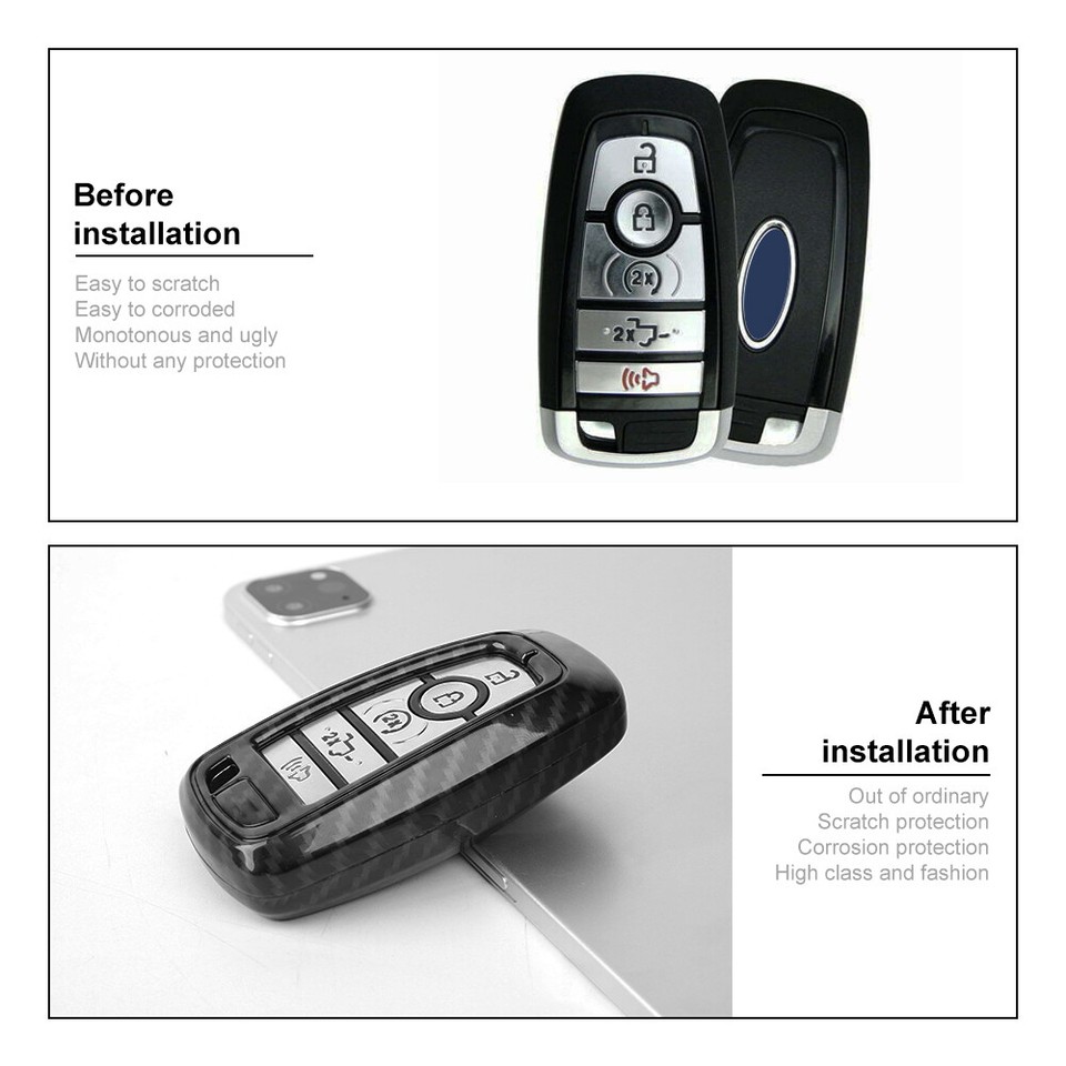 Remote Key Fob Cover Keyless Case Shell Protector For Ford F150 18 ...