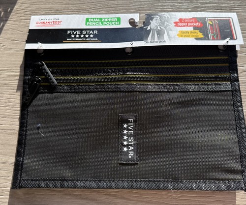Five Star 2 Zipper Active 3 Grommet Binder Pencil Pouch | eBay UK