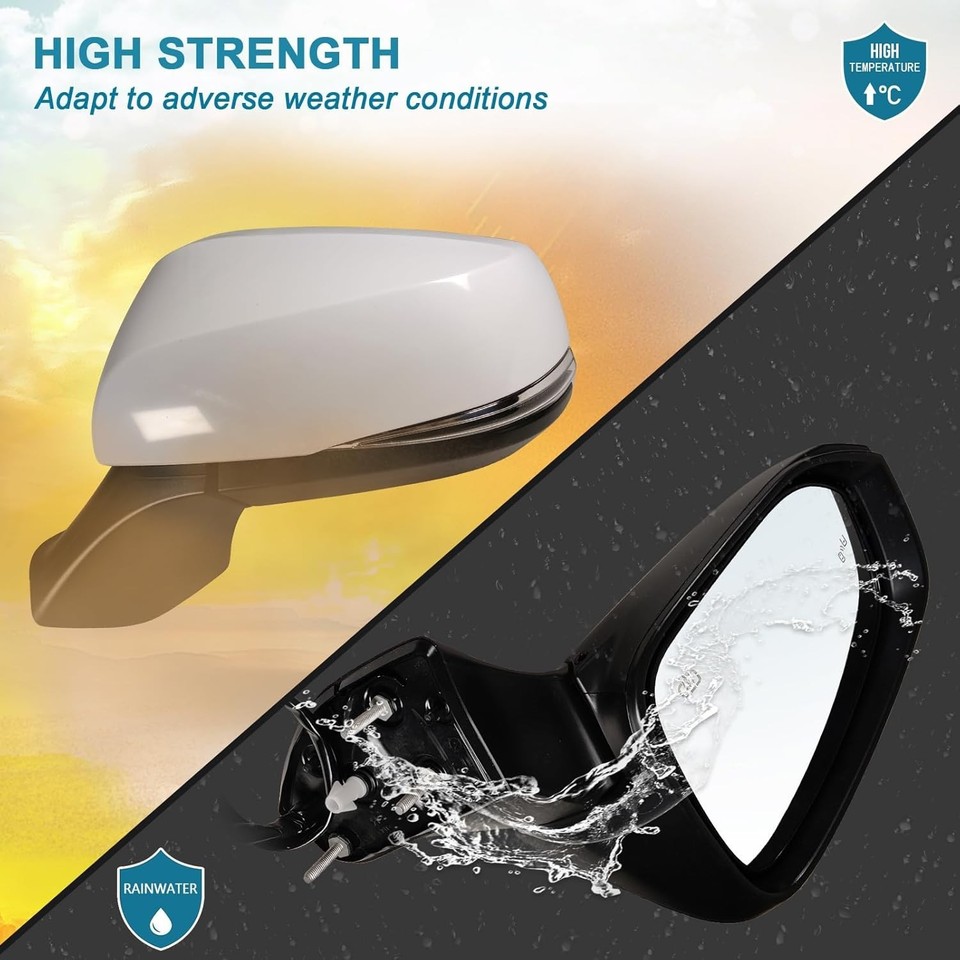 Left Driver Side Mirror Fits 2020-2025 Toyota Highlander with Power ...