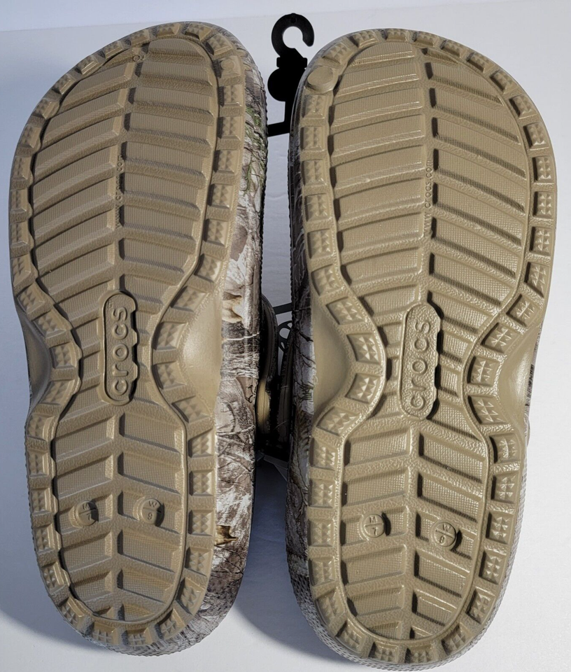 Crocs Classic Lined Realtree Edge Camo Clogs Size Men's 7 Women's 9 ...