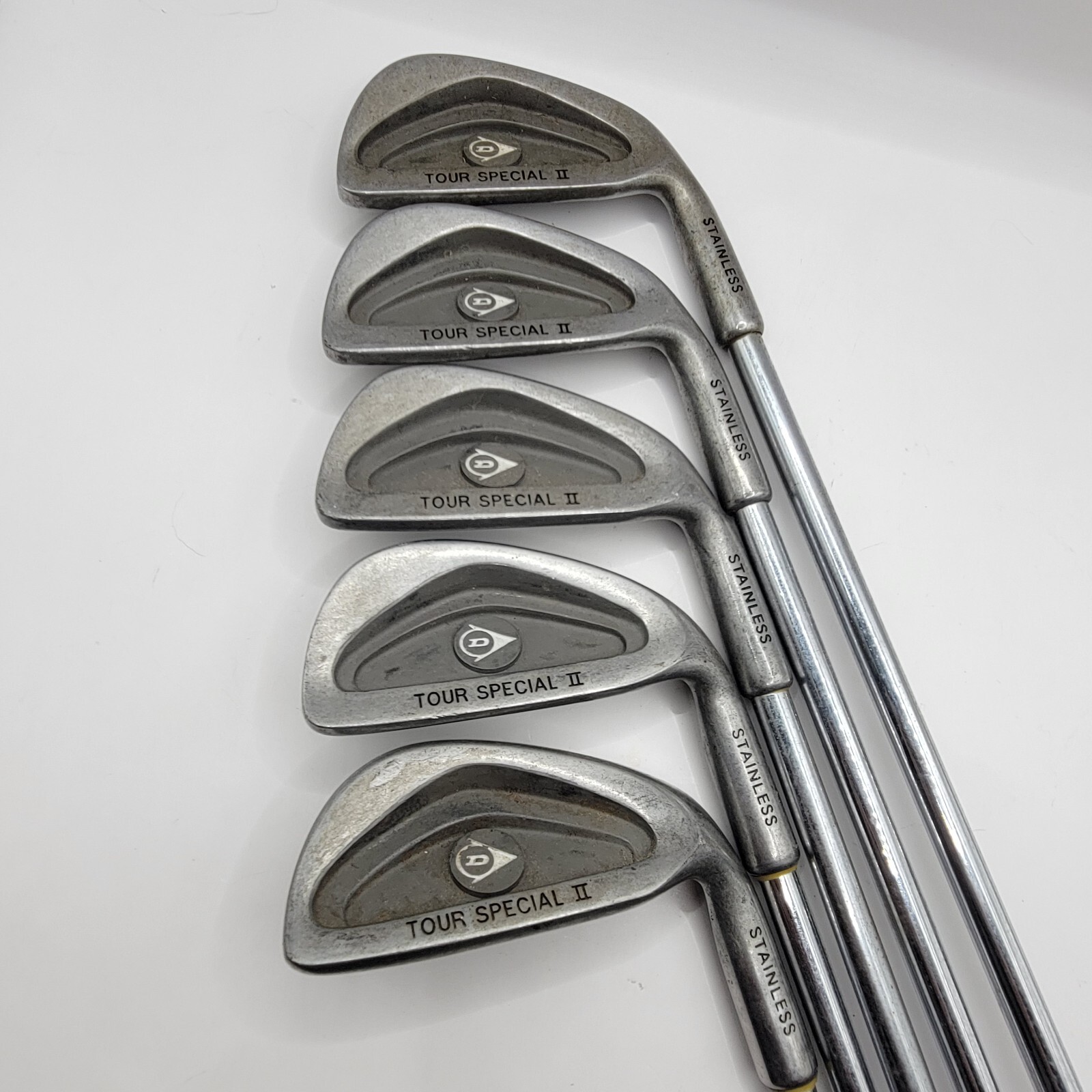 Vintage Dunlop golf clubs 35 inch shaft 3,4,5,6,9* 5 total A "Used ...