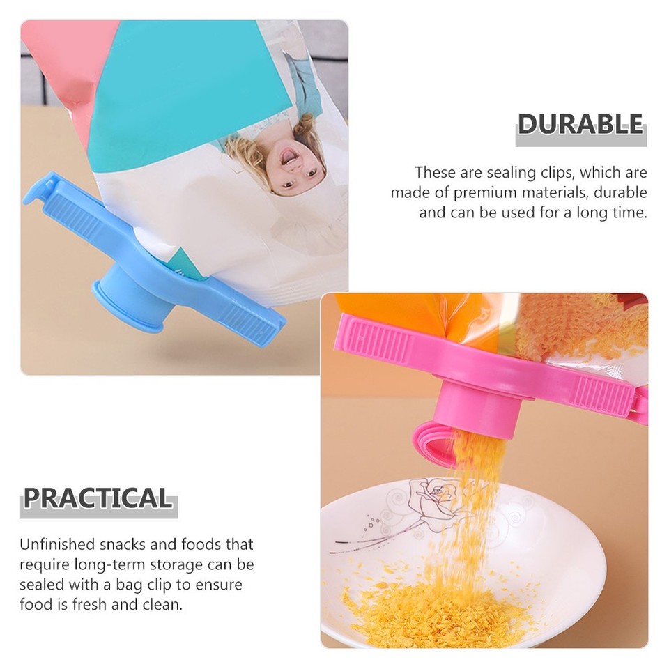 48 pcs Chip Bag Clips Food Sealing Clips Reusable chip clips bag clips ...