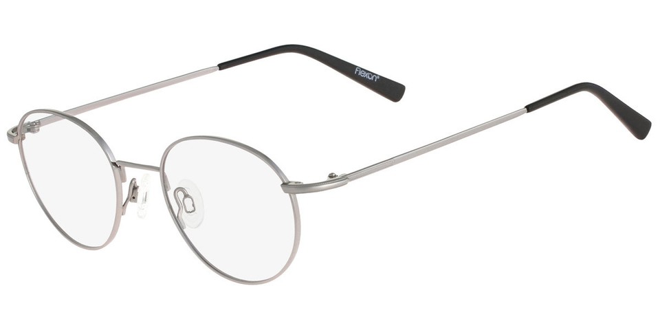 Flexon Edison 600 Eyeglasses Men Gunmetal Round 47mm New 100% Authentic ...