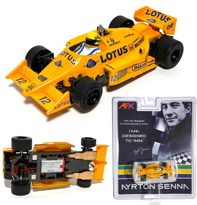 2025 AYRTON SENNA 1987 Lotus 99T Formula-1 AFX Mega G+ HO Slot Car F-1 ...