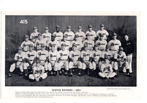 ORIGINAL 1954 SEATTLE RAINIERS 7x11 TEAM PHOTO BASEBALL WASHINGTON | eBay