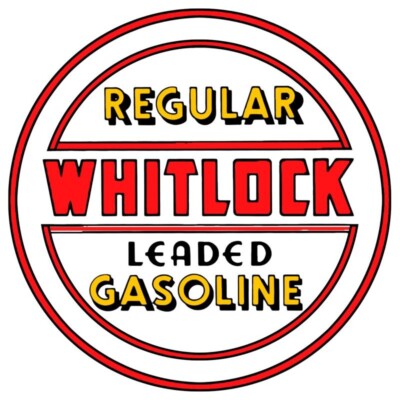 Whitlock Regular Leaded Gasoline NEW Sign 14" Dia. Round USA STEEL | eBay