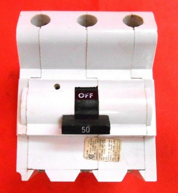 Federal Pacific NB350 50 Amp 3 Pole 240vac Type NB Bolt in Circuit ...