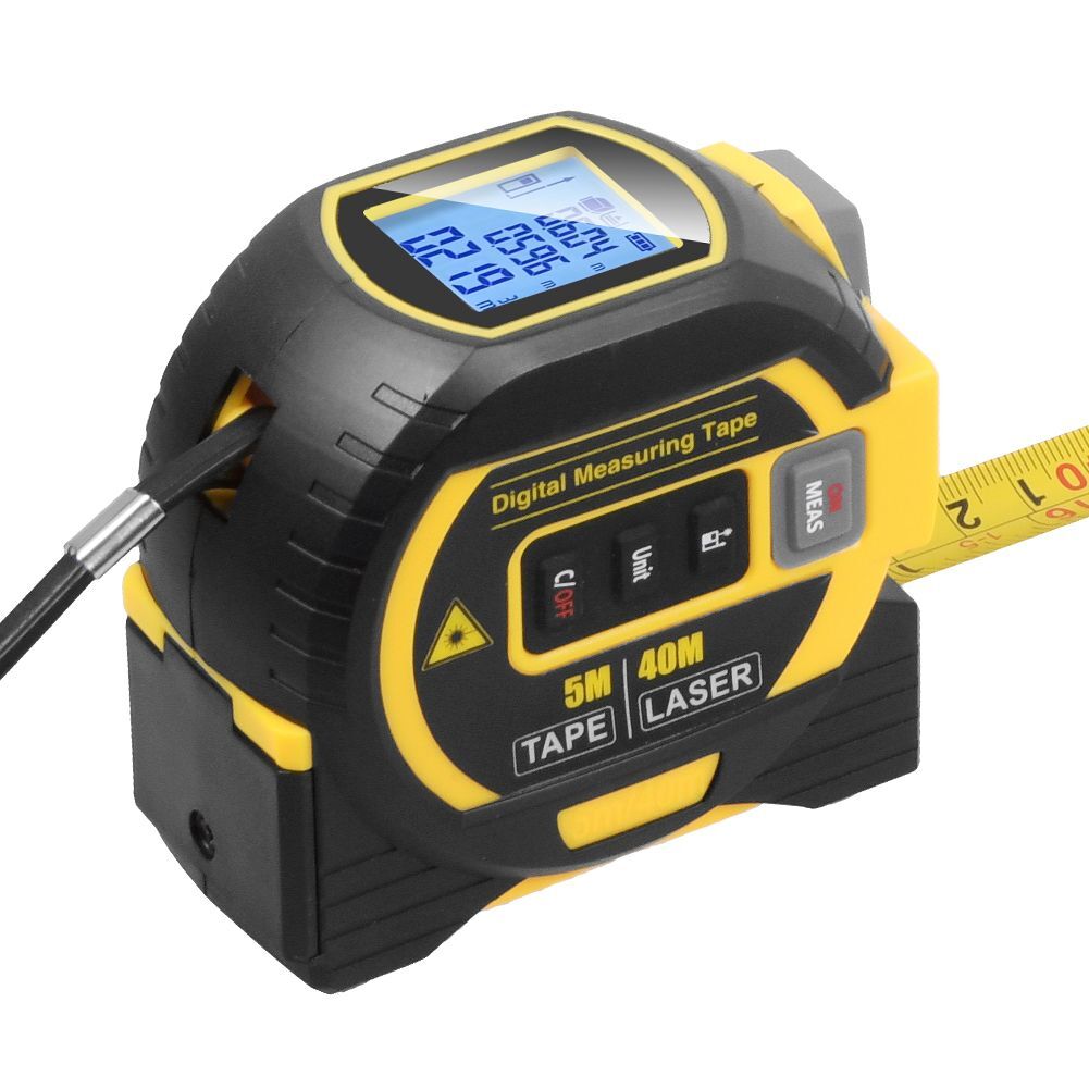 3in1 Digital Measure Tape Laser Distance Meter Measuring Tool Range ...