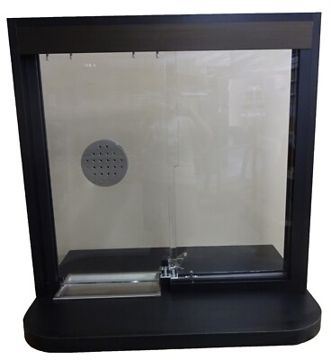 Bullet Resistant Sliding Transaction Window UL 1 Black | eBay