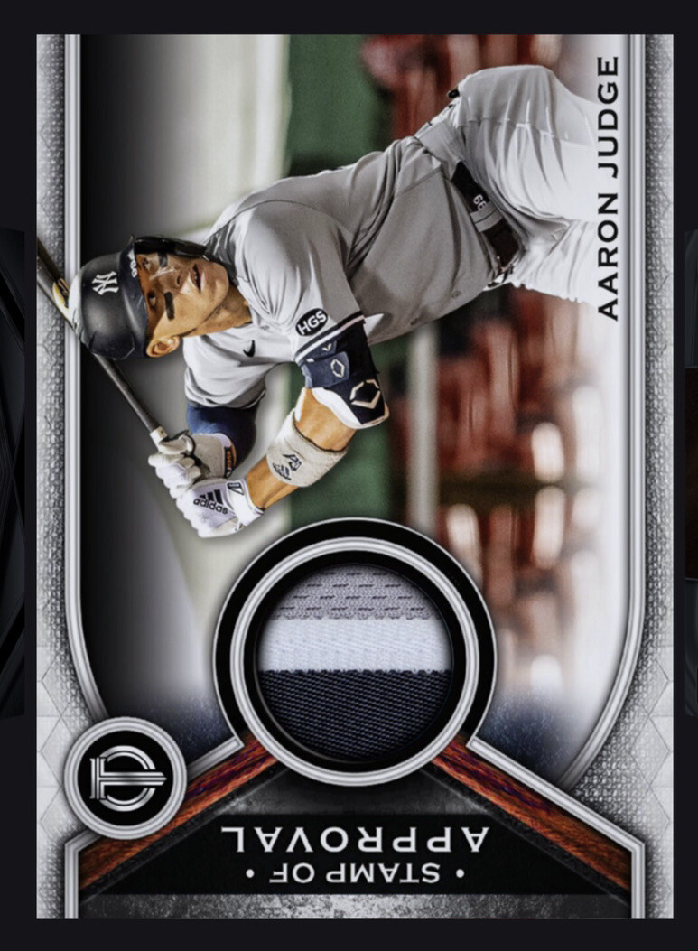2021 TOPPS Tribute Stamp Approval Patch-AARON JUDGE(Topps MLB Bunt ...