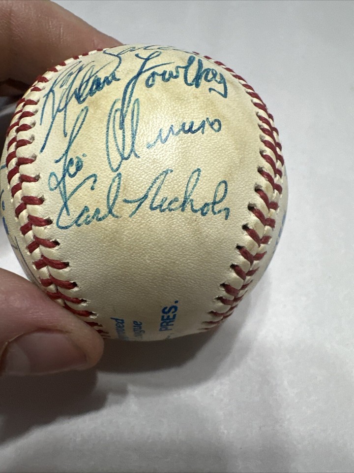 Signed Autographed Baseball Ball UNKNOWN PLAYER SIGNATURES Collectible ...