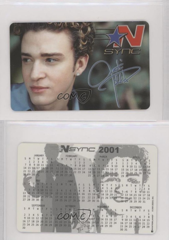 2001 Winterland NSYNC Pocket Calendars Justin Timberlake 0jk5 | eBay