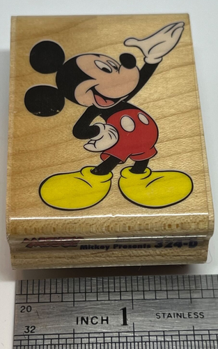 Disney Classic Rubber Stampede MICKEY MOUSE PRESENTS Rubber Stamp | eBay
