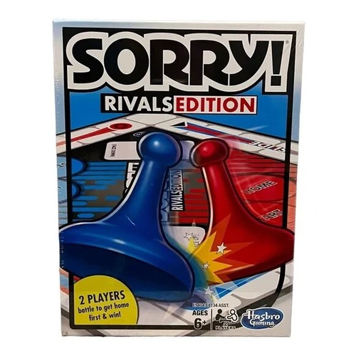 Hasbro Sorry! Special Rivals Edition Board Game 2 Players New Sealed | eBay