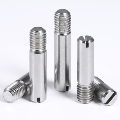 Slotted Dowel Pins with External Thread A2(304) Stainless Steel M2 M2.5 ...