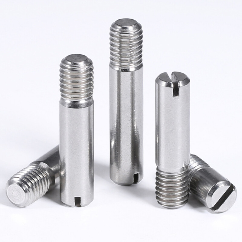 Slotted Dowel Pins with External Thread A2(304) Stainless Steel M5 M6 ...