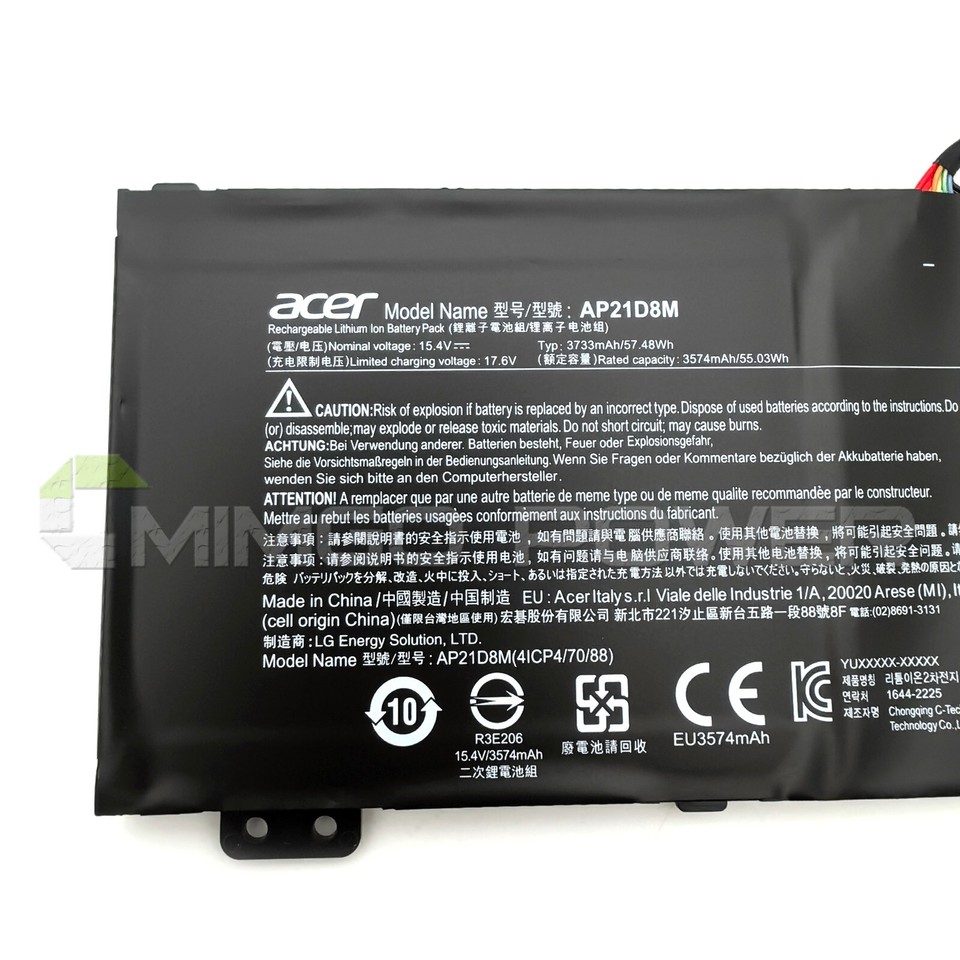 New Genuine AP21D8M Battery for Acer Nitro V 15 ANV15-51 5 AN515-58 16 ...