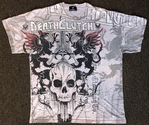 Death Clutch Brock Lesnar Mens Size Large Shirt White Silver UFC WWE ...