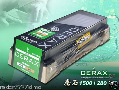 New Cerax Japanese Whetstone #1500/280 Grit Dual Combination Ceramic ...