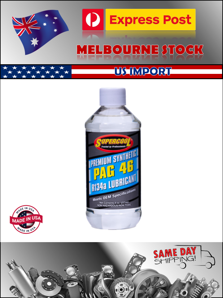 SUPERCOOL PAG 46 Auto A/C PREMIUM Car Compressor Oil 8Oz 237ml US ...