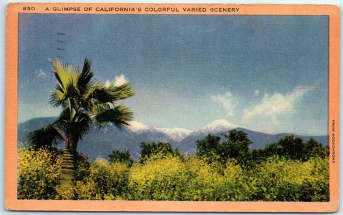 Postcard - A Glimpse of California's Colorful Varied Scenery | eBay