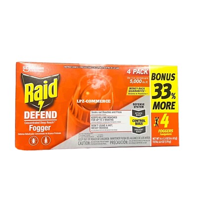 Raid® Concentrated Deep Reach Pest Killer, Fogger for Roaches 1.5 fl oz ...