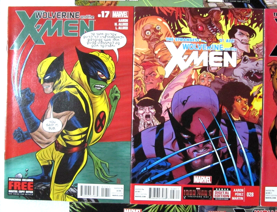 LOT OF 7 WOLVERINE AND THE X-MEN #6 14 17 24 26 28 30 MARVEL COMIC AARON & LOPEZ | eBay