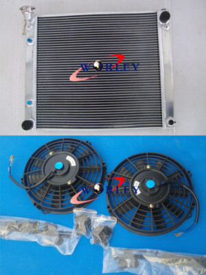 3 rows aluminum radiator & FANS for Nissan Fairlady 300zx z32 Twin ...