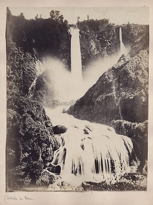 Cascade de Terni Cascata delle Marmore Italie Italia Vintage albumine ...
