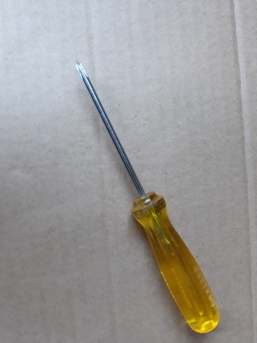 VTG PROTO Phillips Screwdriver Clear Yellow Hard Handle 5.25" Long ...