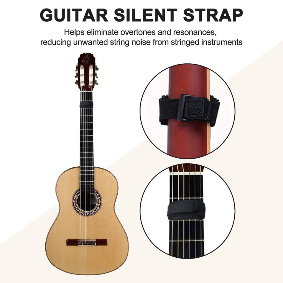 2PCS Guitar String Mute Guitar Tape Damper,Adjustable Fretboard ...